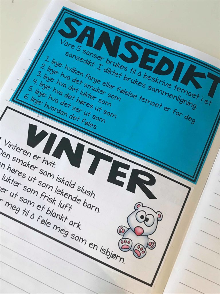 Lær å skrive 10 ulike typer dikt - Steg for steg - Teaching Funtastic