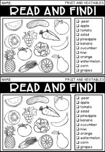 Read and find - Teaching Funtastic