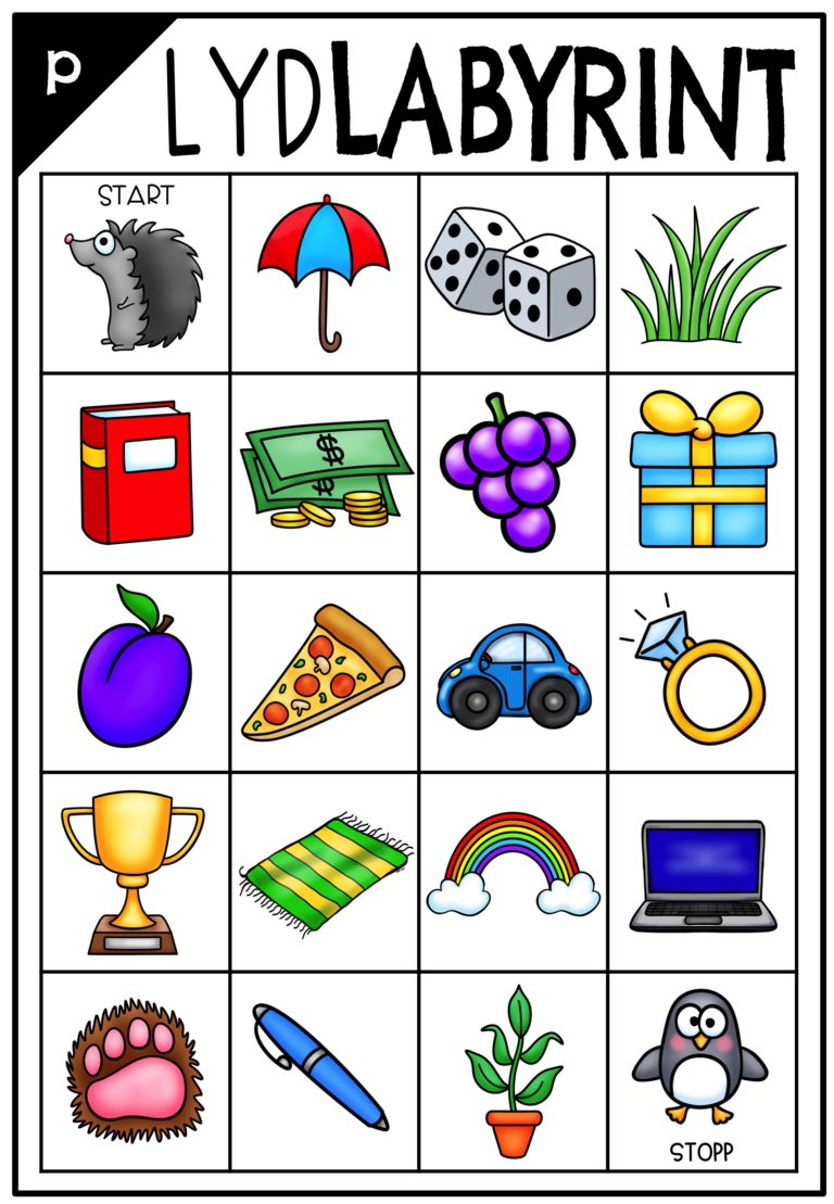 Lydlabyrint Alfabetet - Teaching Funtastic