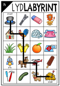 Lydlabyrint Alfabetet - Teaching Funtastic