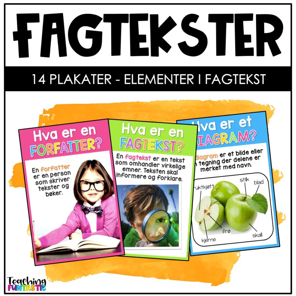 Fagtekst - plakater - Teaching Funtastic