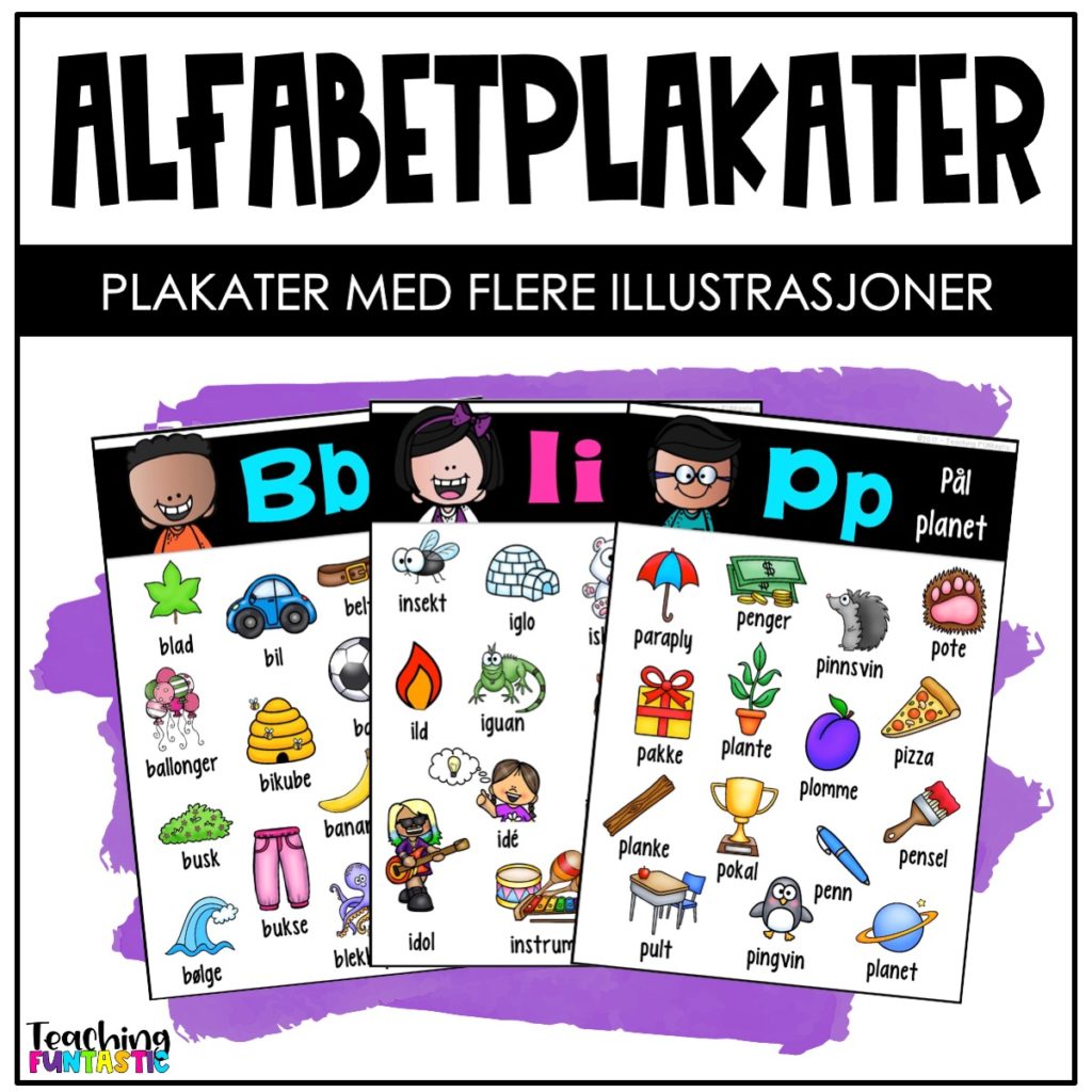 Bokstavark til bokstavinnlæringen - Teaching Funtastic