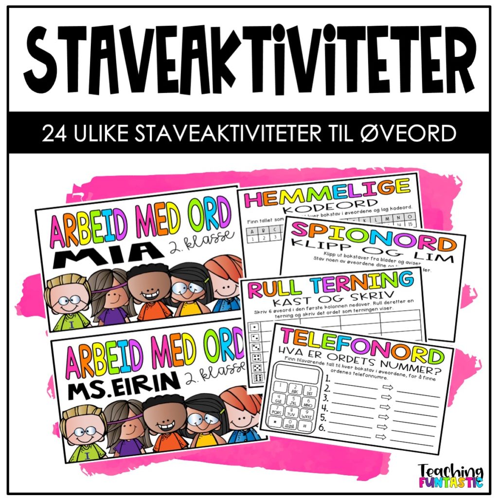Vi jobber med staving - Teaching Funtastic