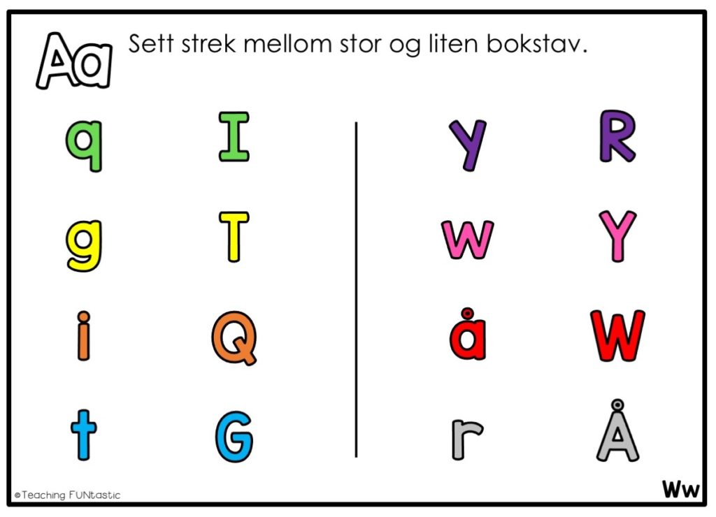 Lær bokstavene - minibøker til hele alfabetet - Teaching Funtastic