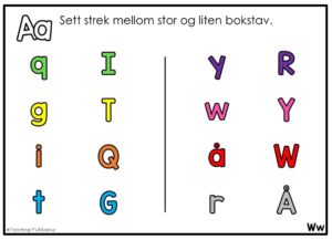 Lær bokstavene - minibøker til hele alfabetet - Teaching Funtastic