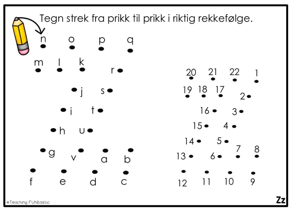 Lær bokstavene - minibøker til hele alfabetet - Teaching Funtastic
