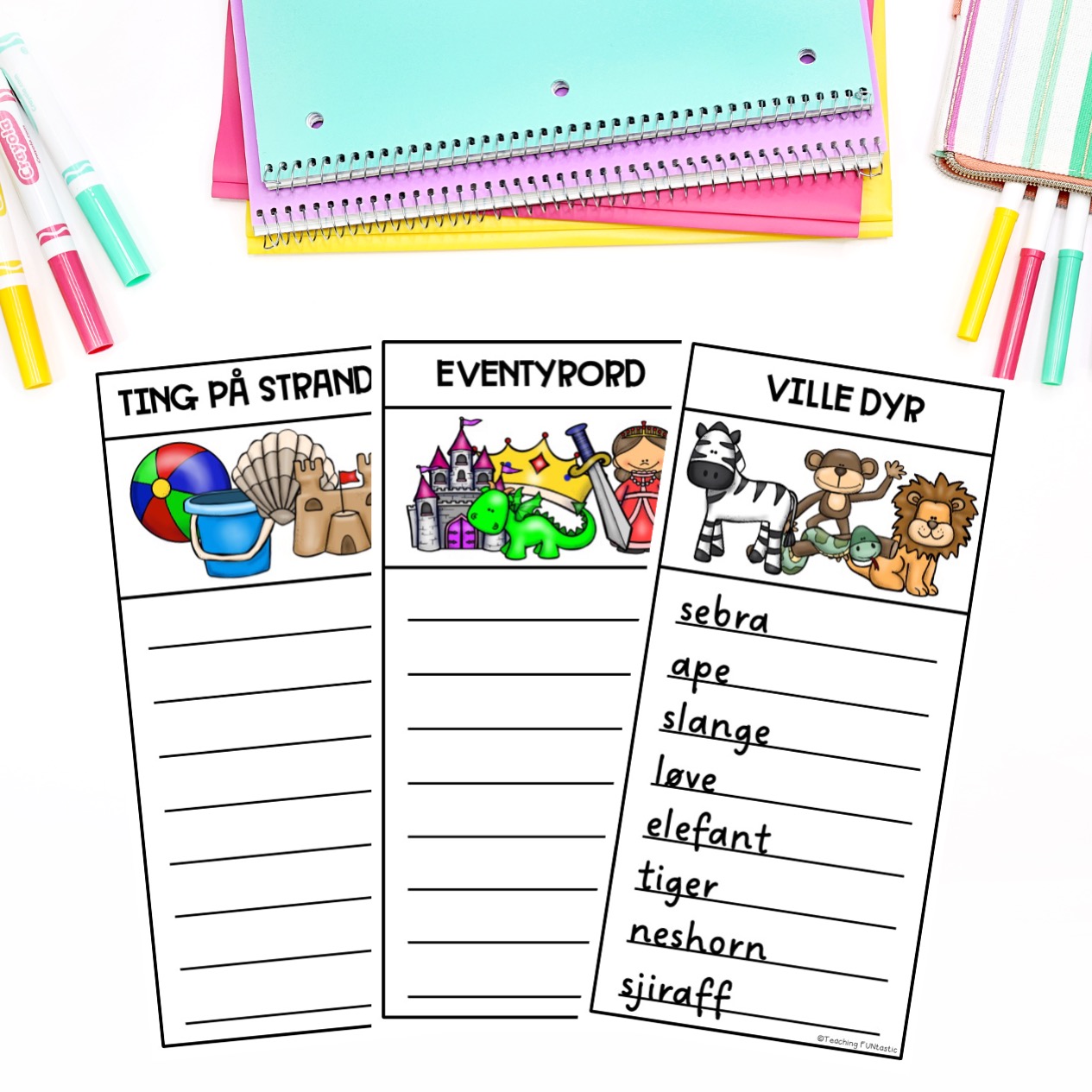 skriveoppgaver Arkiver - Teaching Funtastic