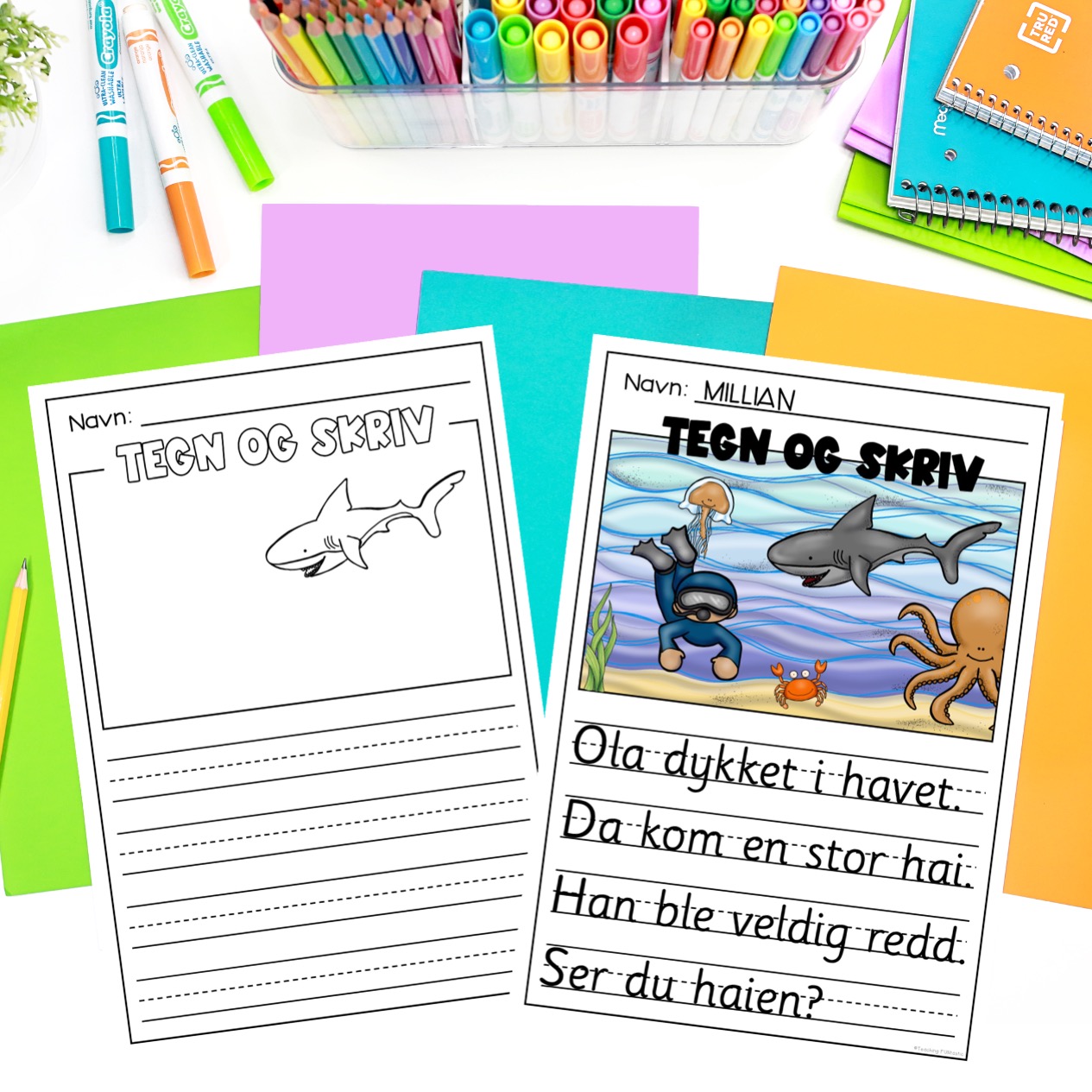 skriveoppgaver Arkiver - Teaching Funtastic