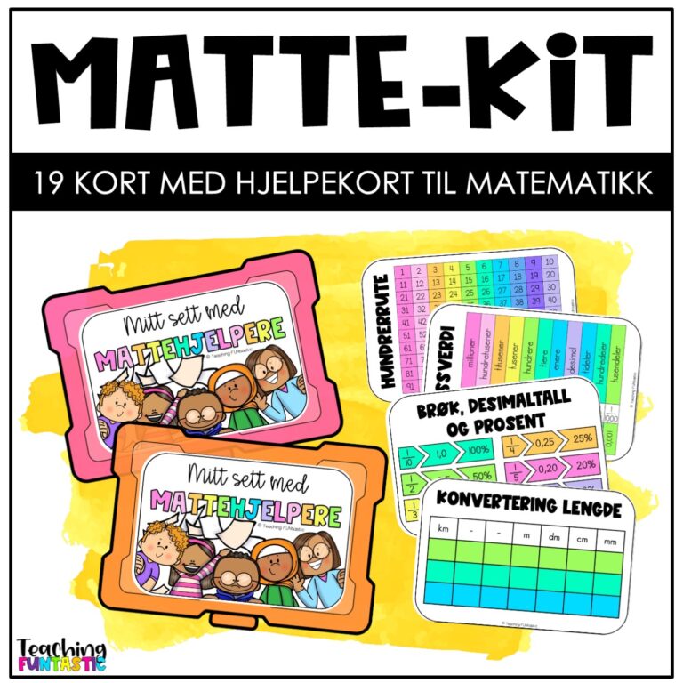 Matematikk for 4.trinn - Repetisjonsoppgaver - Teaching Funtastic