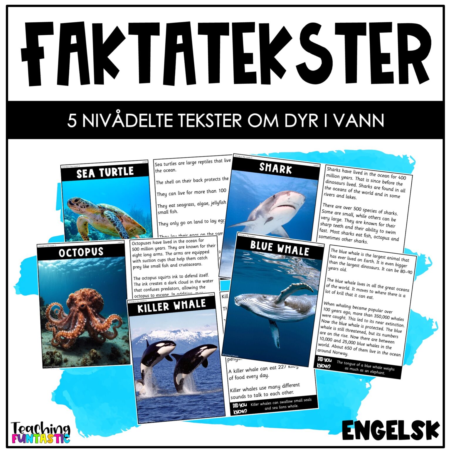 Forsider til elevbøker - Teaching Funtastic