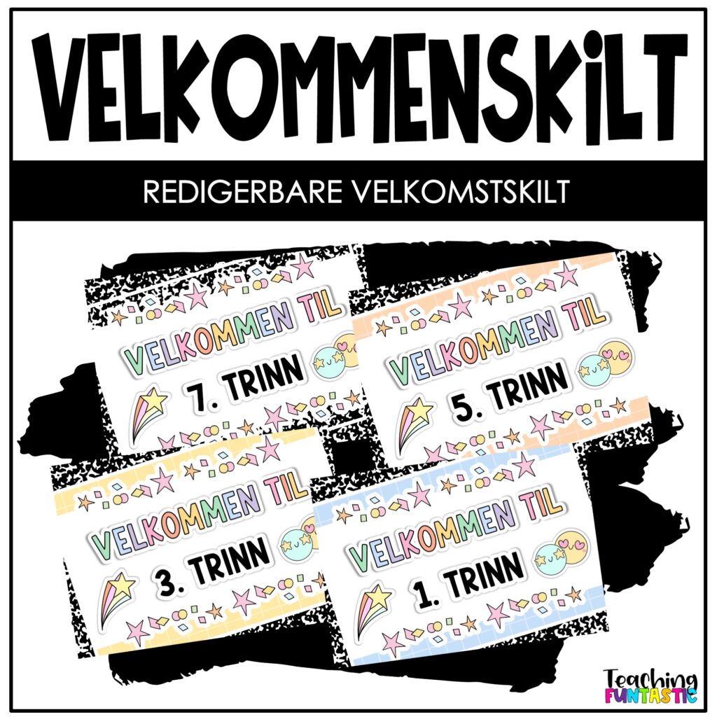 Plakater Gangetabellen - Teaching Funtastic