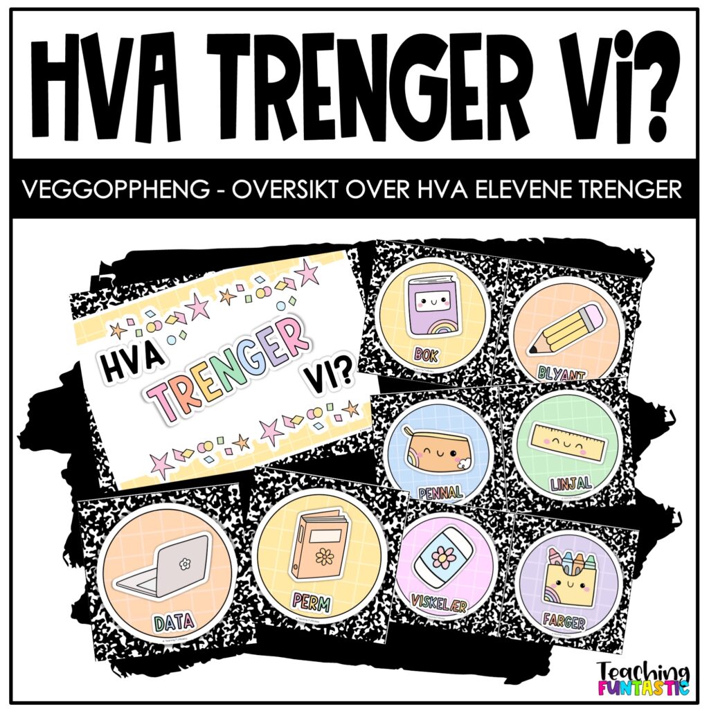 Redigerbare Forsider til bøker - Teaching Funtastic