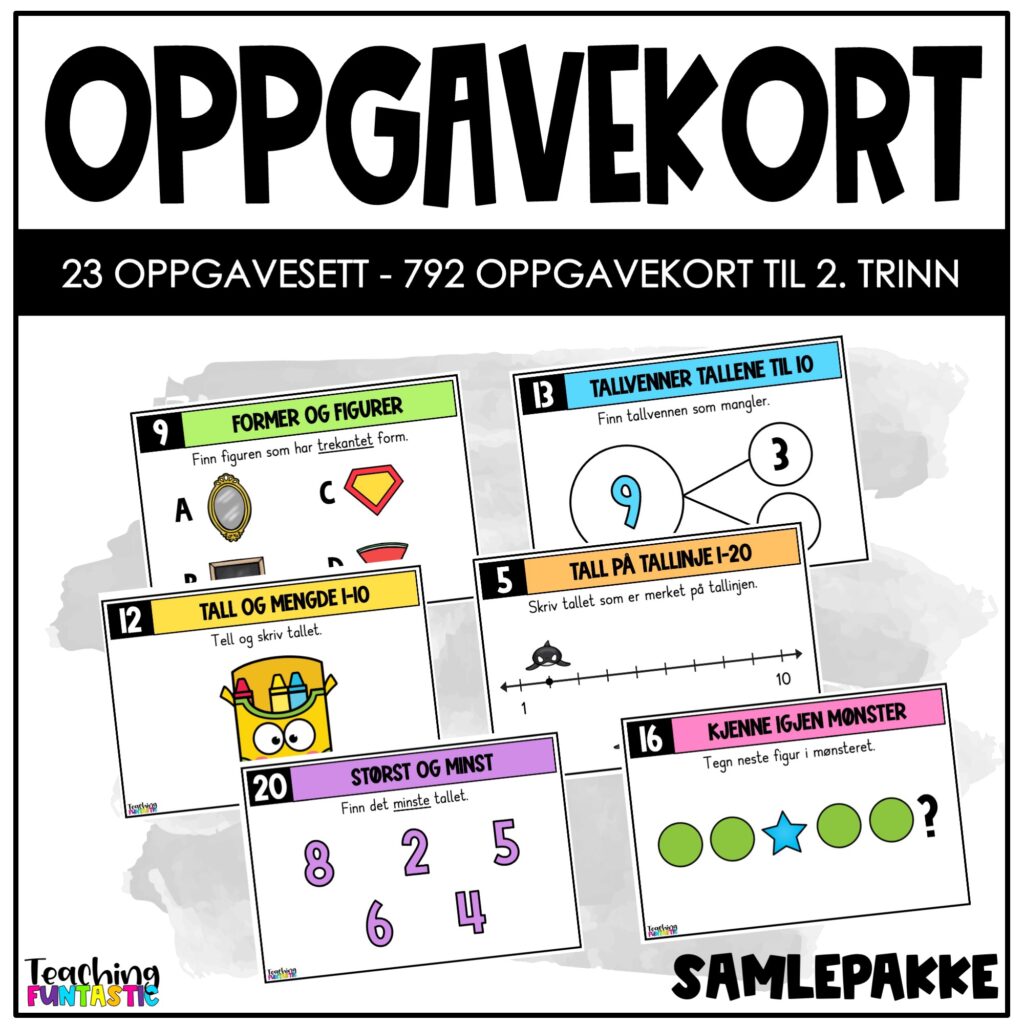 Oppgaver til kartlegging i regning på 2.trinn - Teaching Funtastic